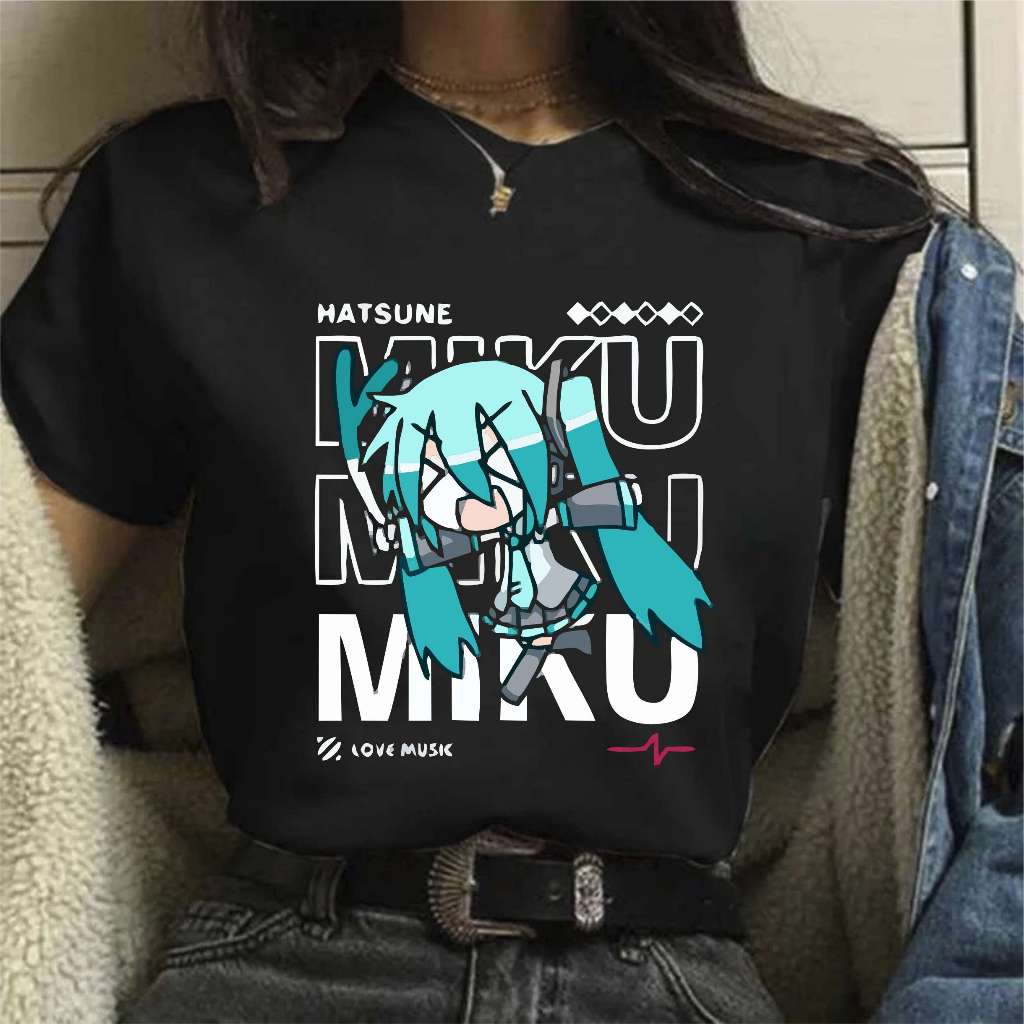 Camiseta Hat Sune Miku Aesthetic Unissex | Shopee Brasil