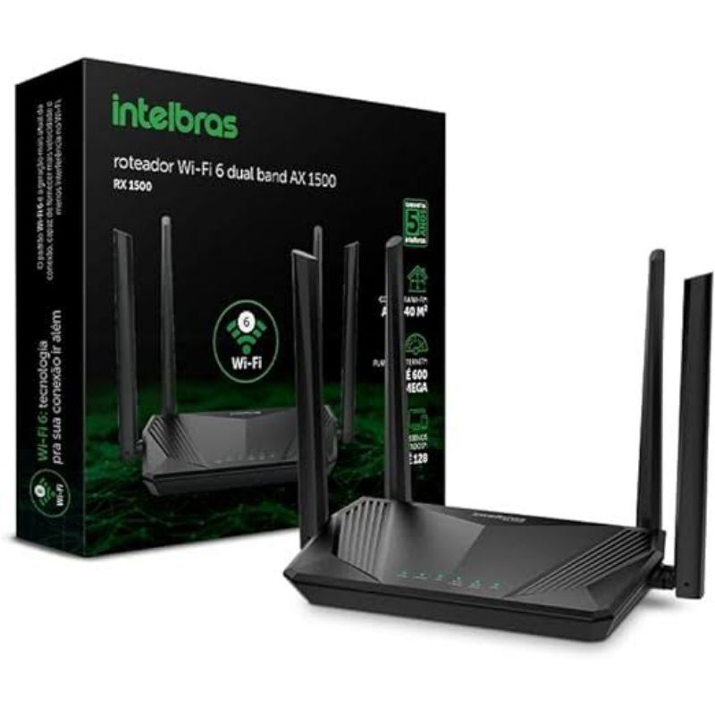 Roteador WIFI 6 Dual Band AX 1500 INTELBRAS | Shopee Brasil