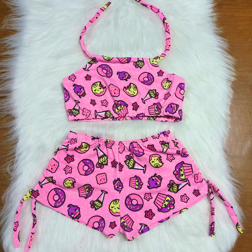 Biquini Infantil Menina Moda Verão para Praia ou Piscina 1 a 10 anos ...