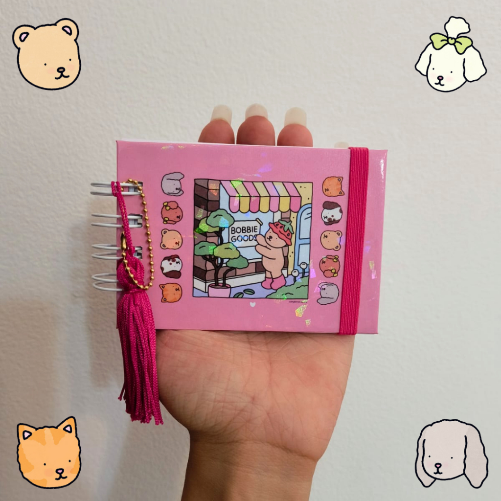 Chaveiro Bobbie Goods Mini Livro de Colorir Capa Dura Encadernado A7 ...