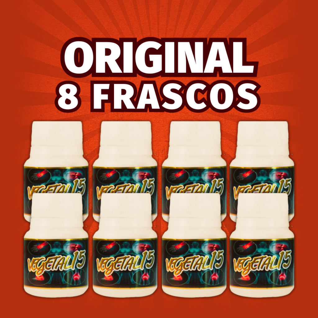 Vegetal 15 ORIGINAL - Kit 8 Frascos | Shopee Brasil