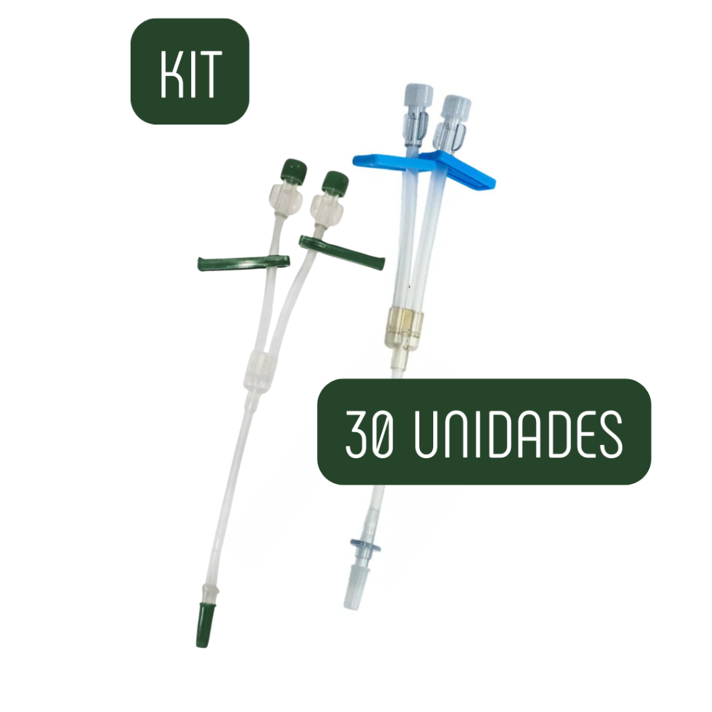 Cateter Polifix Infusor 2 Vias Pvc Kit 30 Unidades | Shopee Brasil
