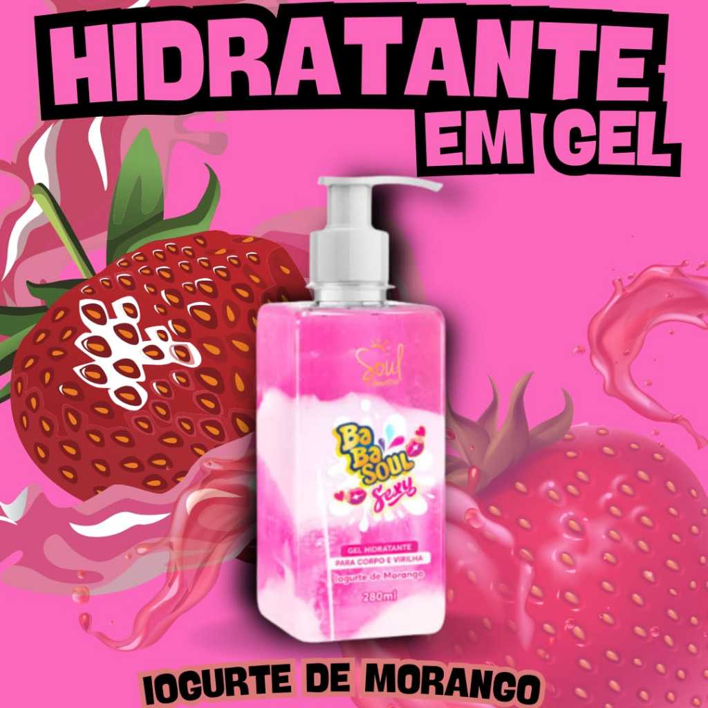 Gel Hidratante Corporal e Área da Virilha 280ml BabaSoul Sexy BEIJÁVEL | Shopee Brasil