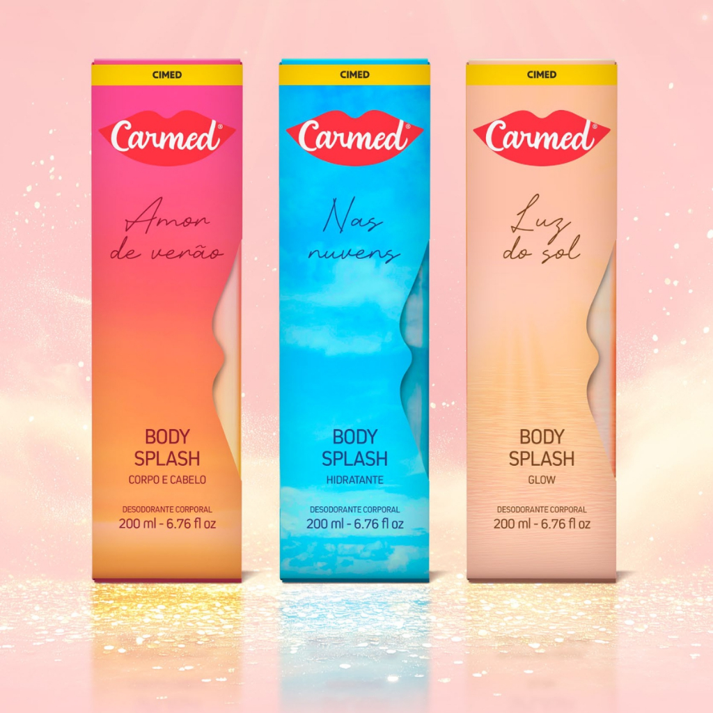 Body Splash Carmed 200ml Lançamento 3 Fragrâncias Amor de Verão / Nas ...