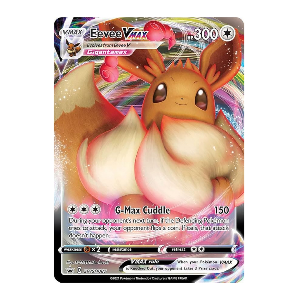 Carta Pokémon Eevee Ex Vmax Brilhante TCG Charizard | Shopee Brasil