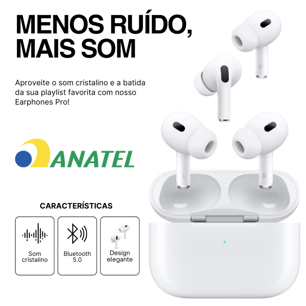 fone sem fio bluetooth Compatível Iphone e Android | Shopee Brasil