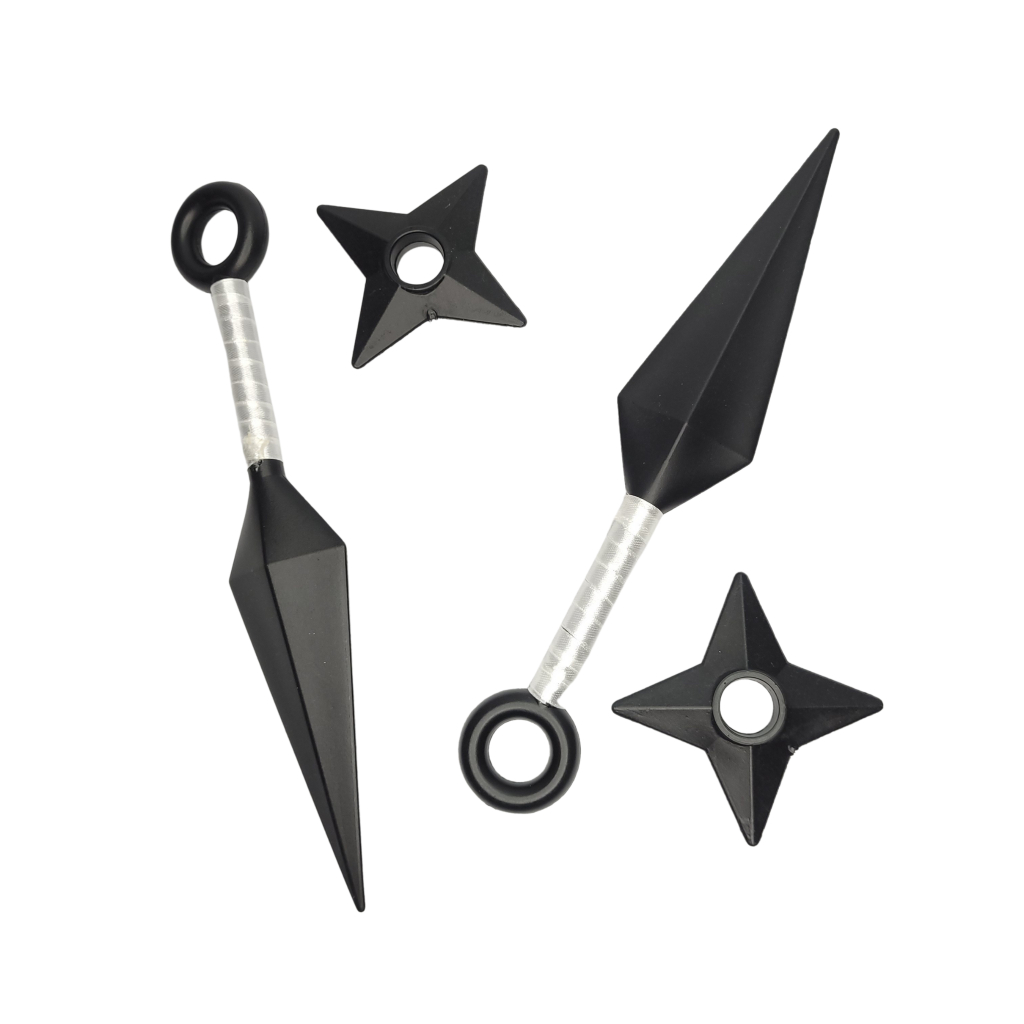 Kit Naruto com 2 Kunai e 2 Shuriquen Kit Ninja | Shopee Brasil