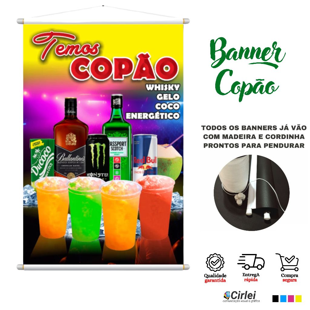 Banner Copão *DIVERSOS TAMANHOS* | Shopee Brasil