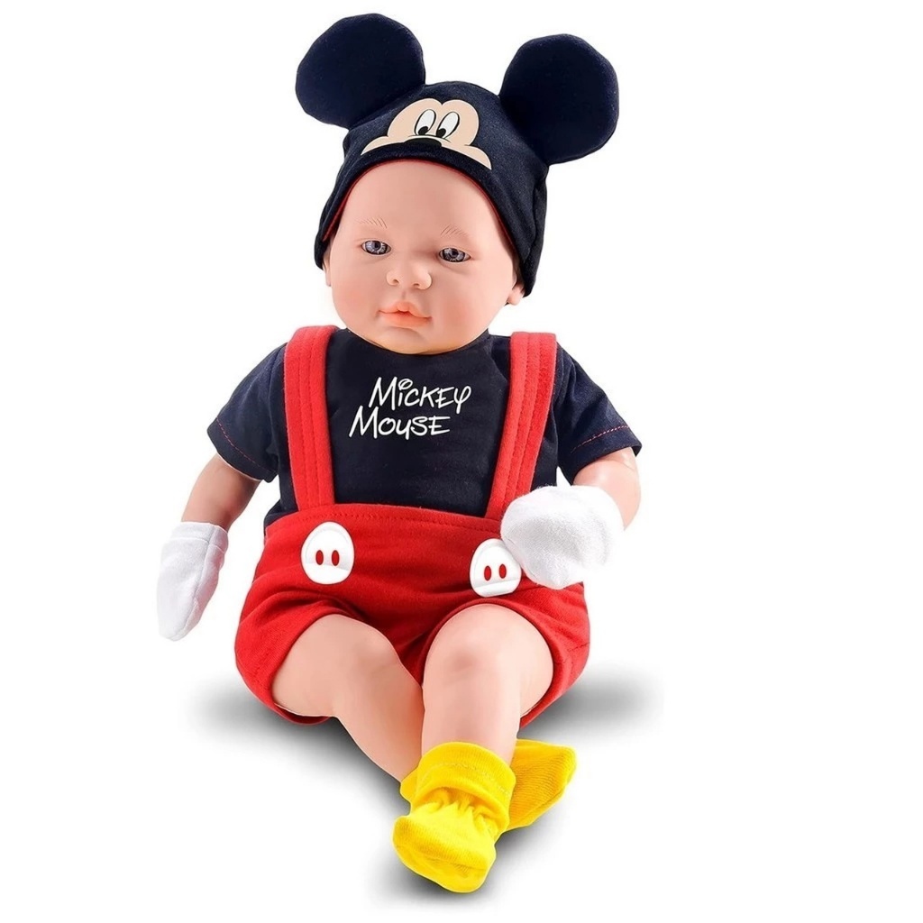 Boneca Classic Dolls Minnie Mouse Com Chupeta e Roupinha e Certidão de ...