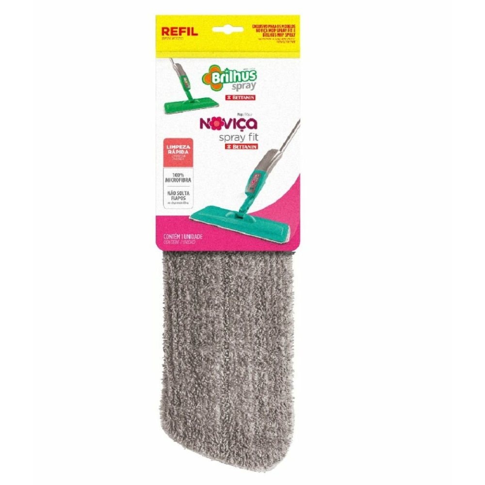 Refil Rodo Mop Spray Fit Brilhus Noviça - Bettanin | Shopee Brasil