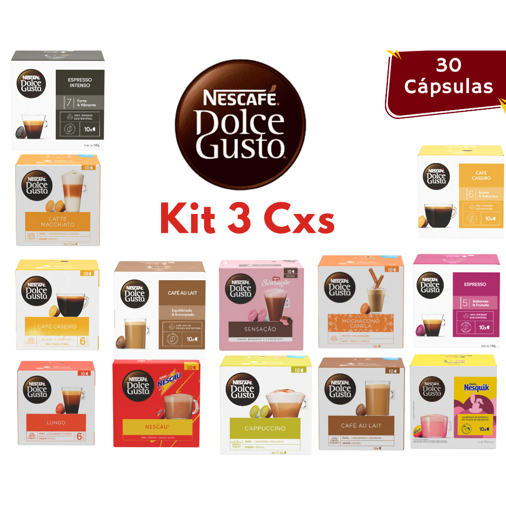 30 Cápsulas Dolce Gusto - Escolha seu Kit | Shopee Brasil