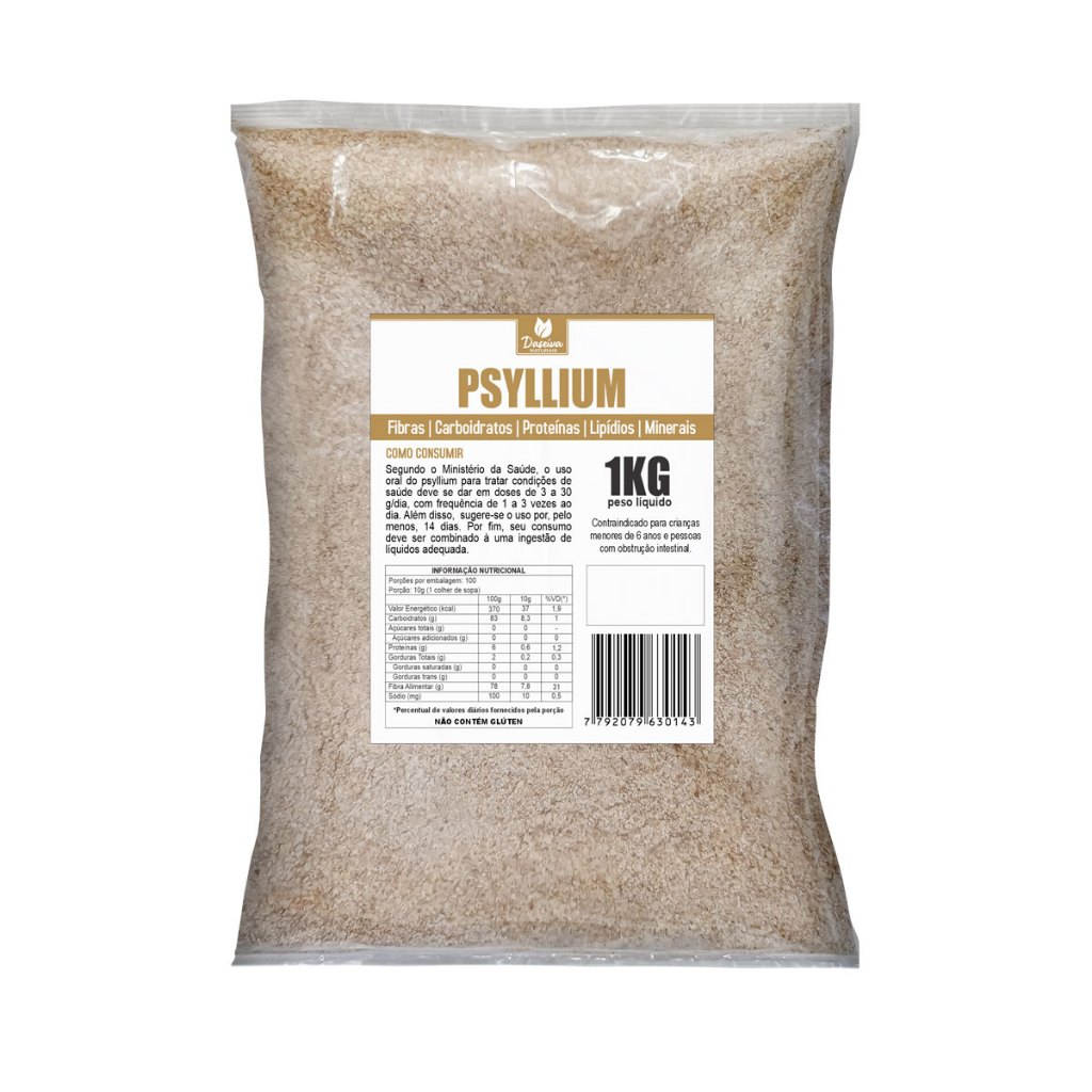 Psyllium em pó Original Puro 1kg | Shopee Brasil