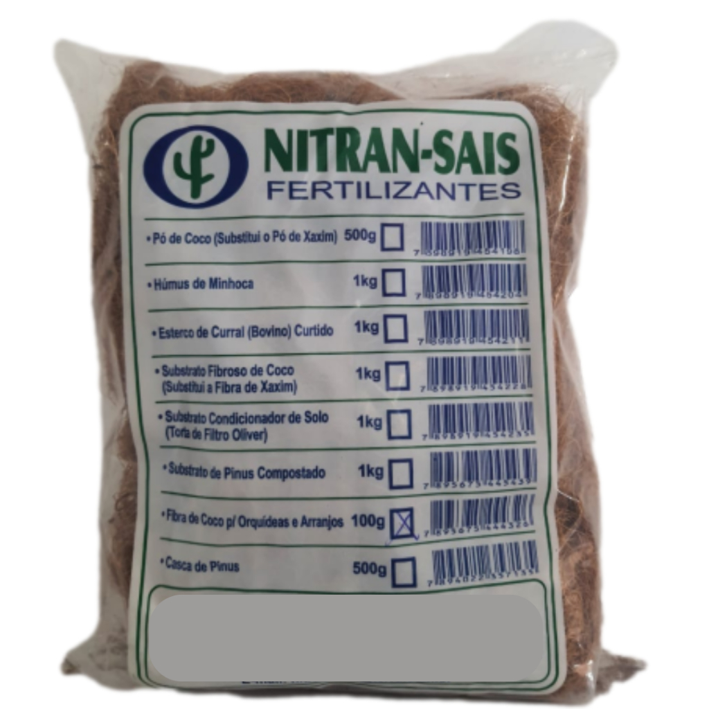Fibra de Coco 100g Nitran | Shopee Brasil