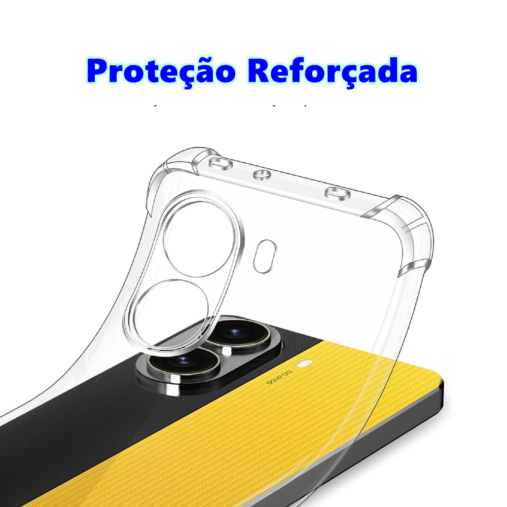 Capa Poco X7 Pro 5G Anti Impacto Capinha Xiaomi Pocophone X7 Pro Silicone Com Borda Protetora ...