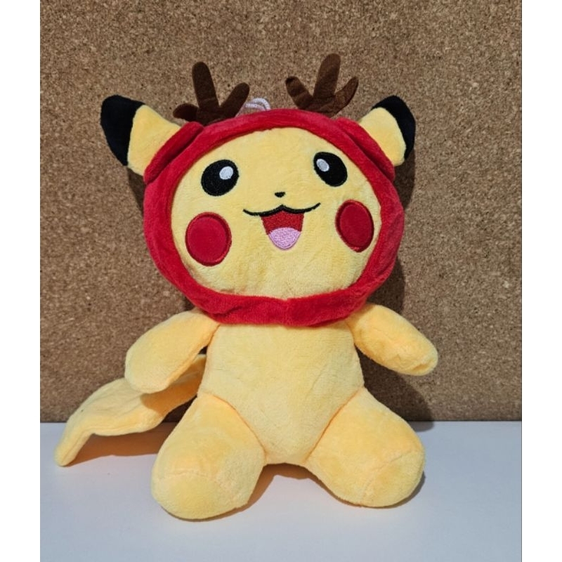 Pikachu rena pelúcia pokémon - 22 cm | Shopee Brasil
