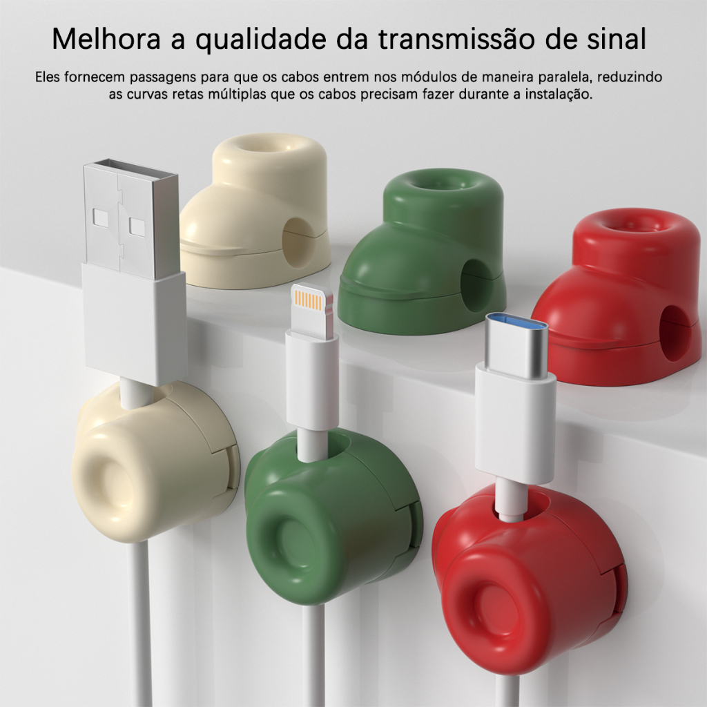 6 Organizadores Decabos Magnéticos Para Armazenamento Emmesa | Shopee Brasil