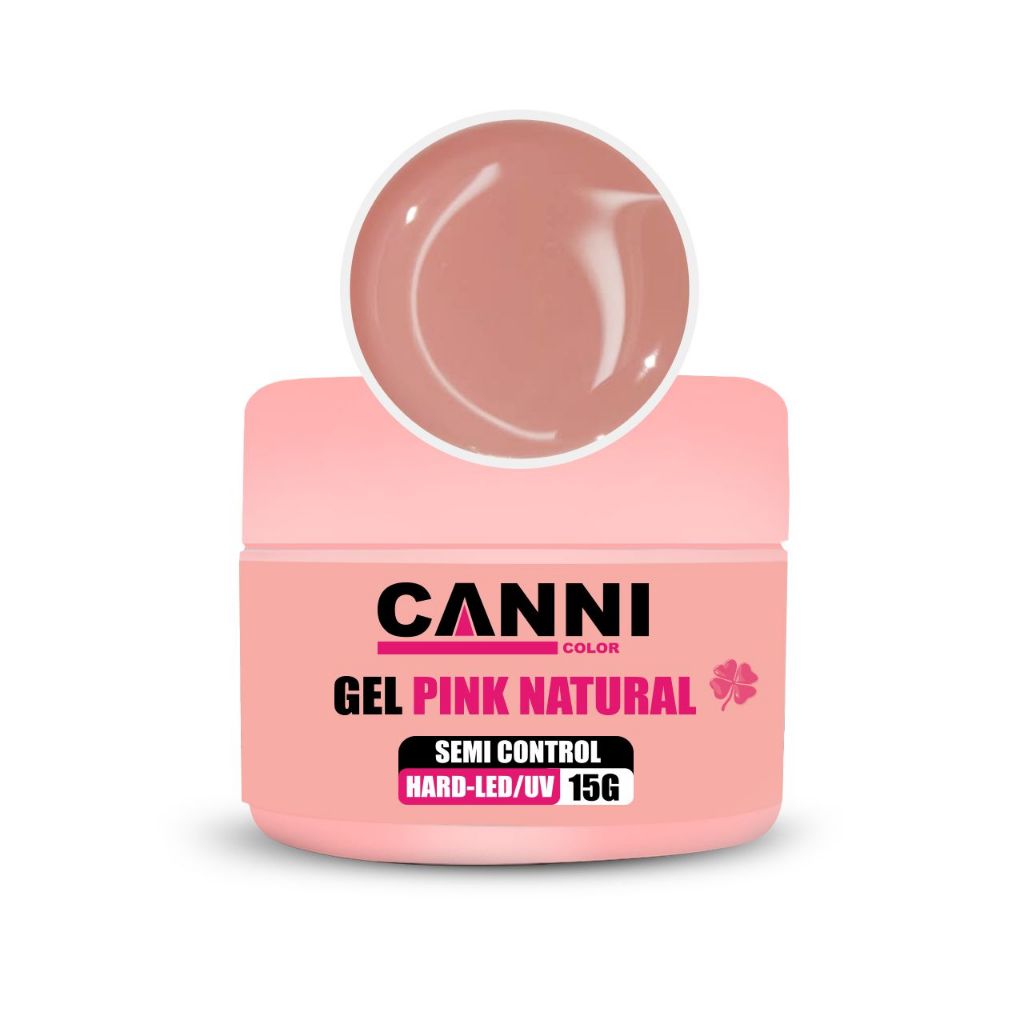 Gel Canni PINK NATURAL Led/Uv Hard Semi Control Unhas - EMA FREE Novidade 15g | Shopee Brasil