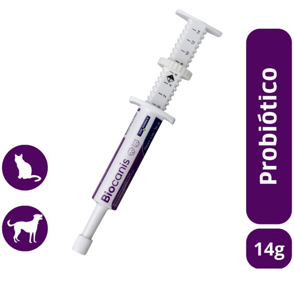 Biocanis suplemento probiótico para cães e gatos 14 gramas | Shopee Brasil