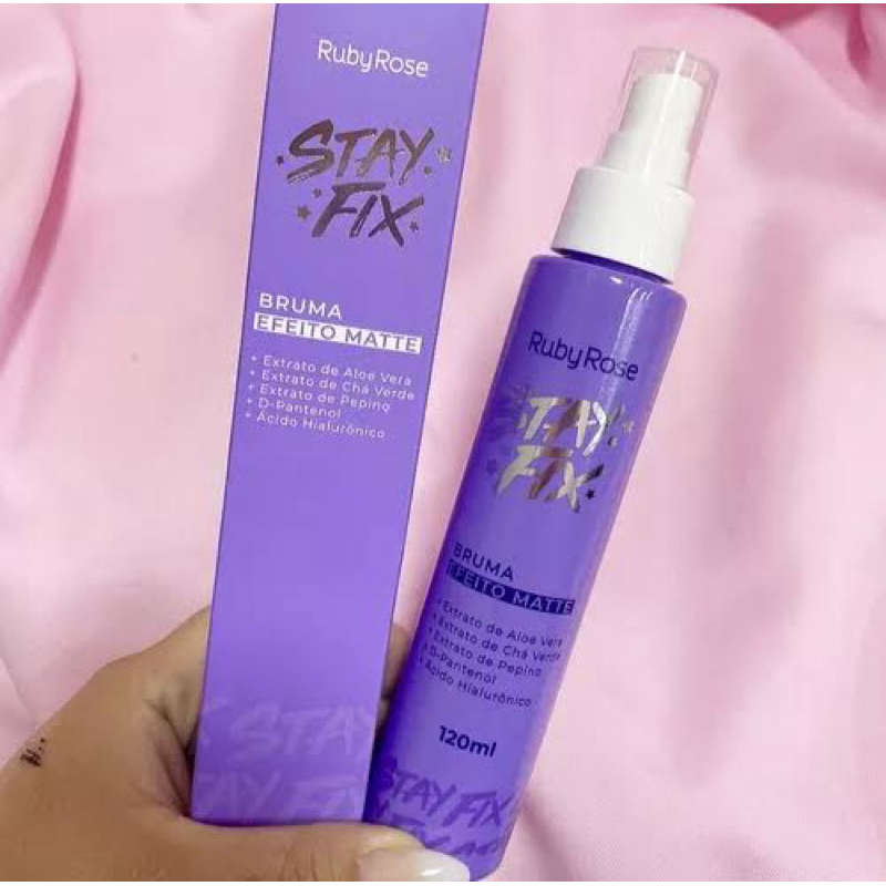 Bruma Fixadora Efeito Matte Stay Fix Ruby Rose | Shopee Brasil