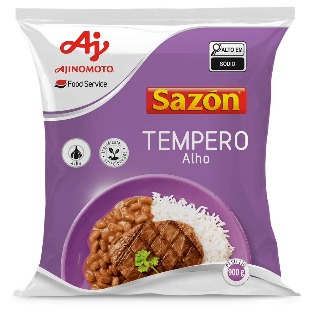 Tempero Em Pó Sazón Toque De Alho Profissional 900g - Ajinomoto Food ...