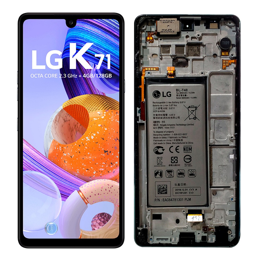 Tela Frontal Touch Display Lcd LG K71 Q730 Original Retirada Com ...