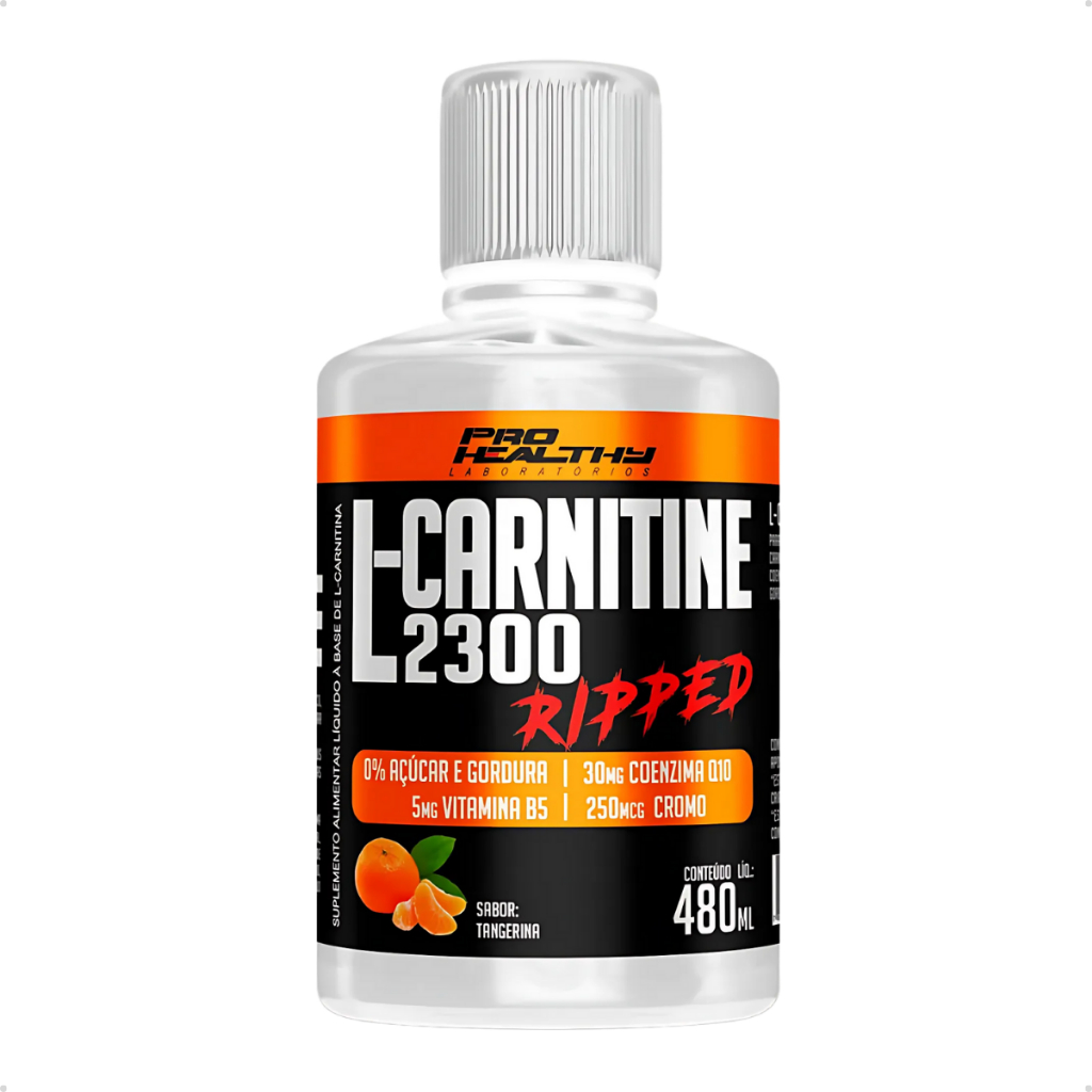 L Carnitina 2300mg Ripped - Frasco de 480ml - 2 Sabores - Pro Healthy | Shopee Brasil