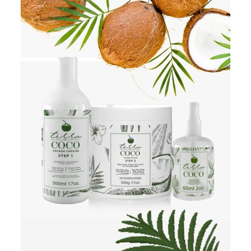 Combo Terra Coco- shampo Máscara Elixir | Shopee Brasil