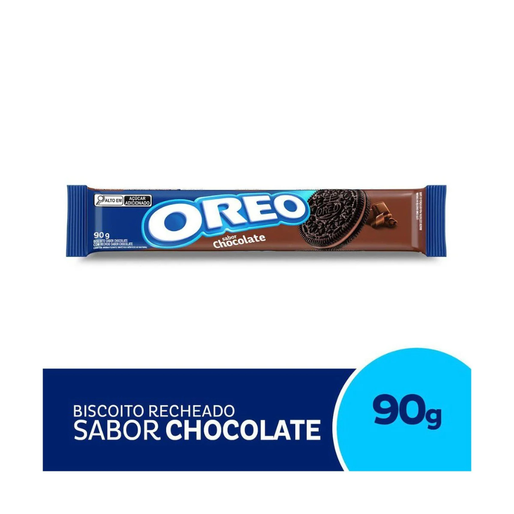 Biscoito Oreo Chocolate Pacote 90g | Shopee Brasil