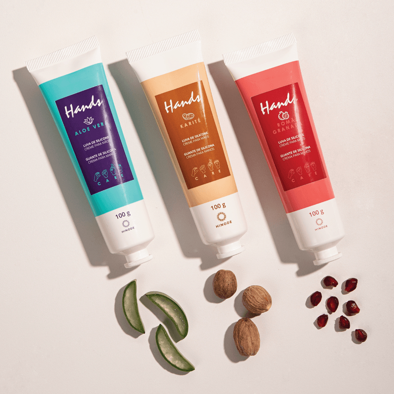 Creme para Mãos Luva de Silicone Hinode Hands 100g | Shopee Brasil