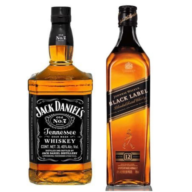 Combo Whisky Jack Daniels No.7 + Black Label 1L | Shopee Brasil