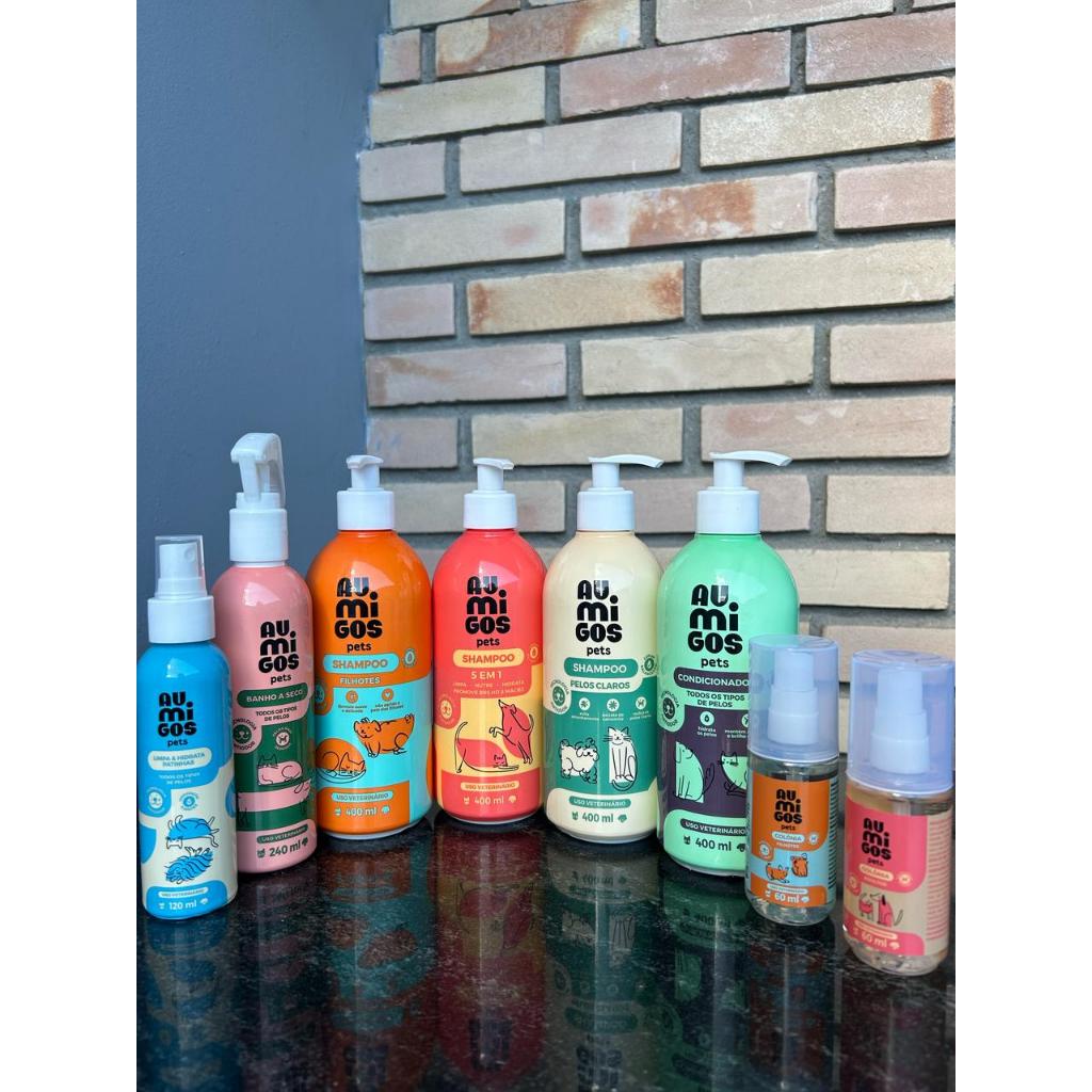 Linha Banho Au.Migos Pets para Cães e Gatos - O Boticário | Shopee Brasil