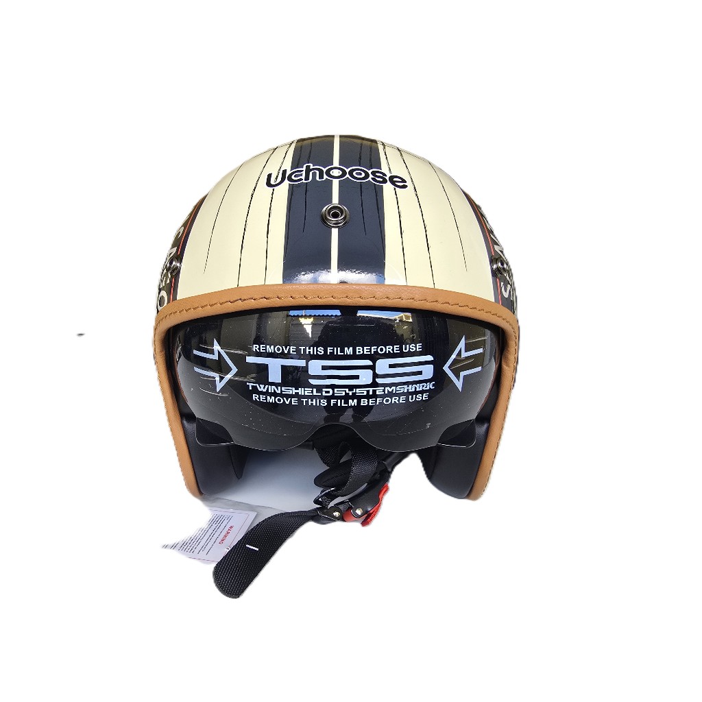 Capacete Old School Route 66 Retro Acolchoado Santa Mônica Motociclista ...