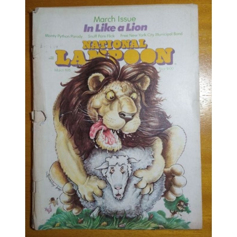 revista national lampoon rara colecionador importada de 1976 monty ...