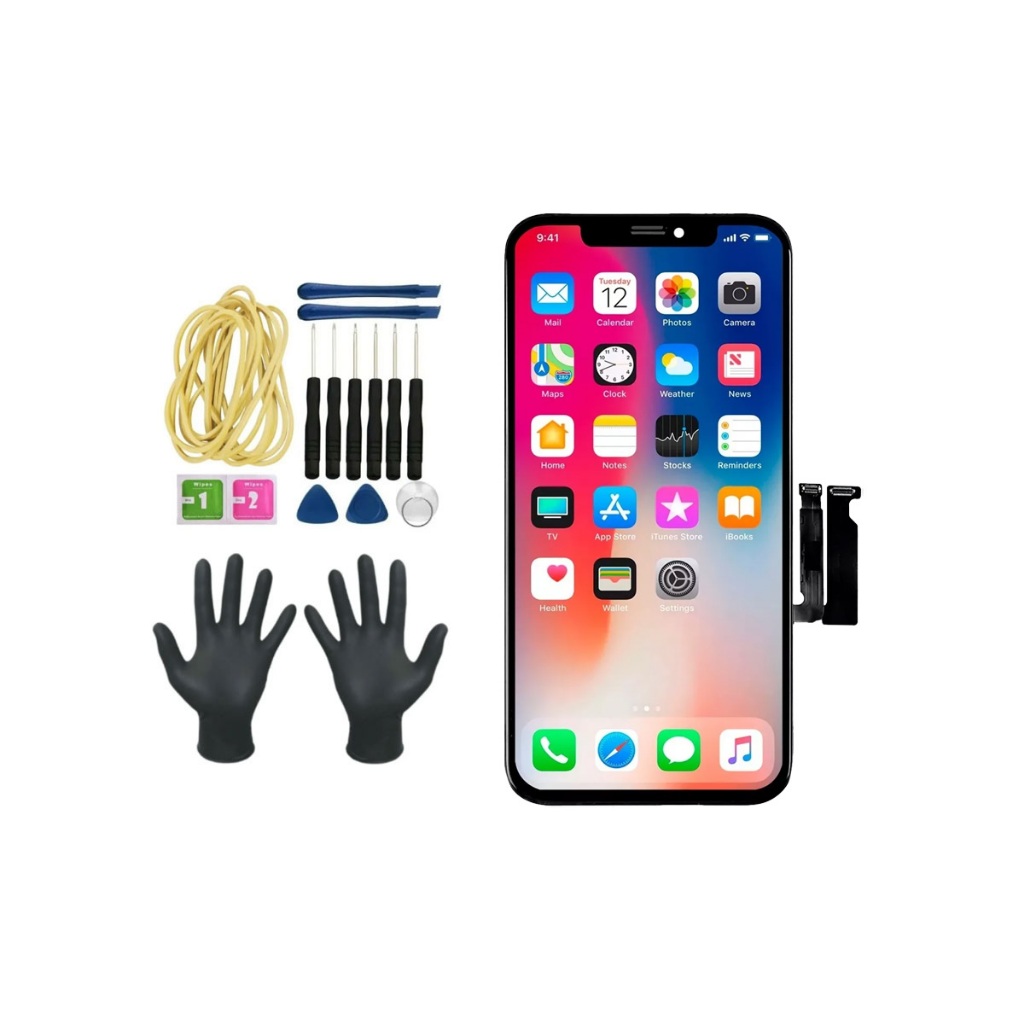 Tela Display Frontal compatível com iPhone Xr A1984 A2105 A2106 A2107 ...