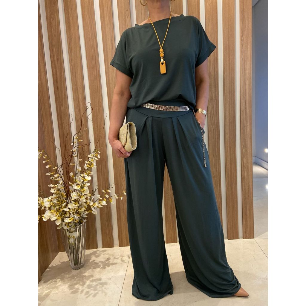 Conjunto Pantalona | Shopee Brasil