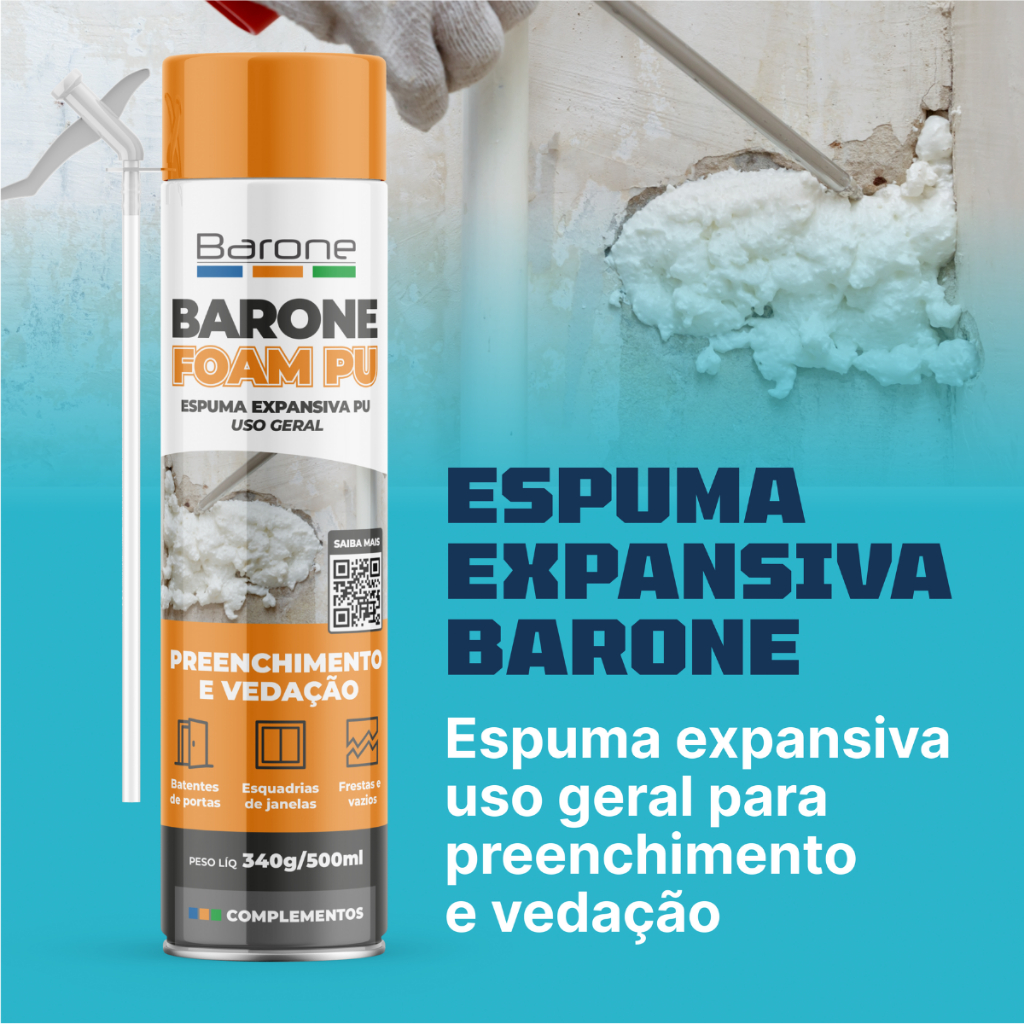 Espuma Expansiva de Poliuretano 500ml/340g | Shopee Brasil
