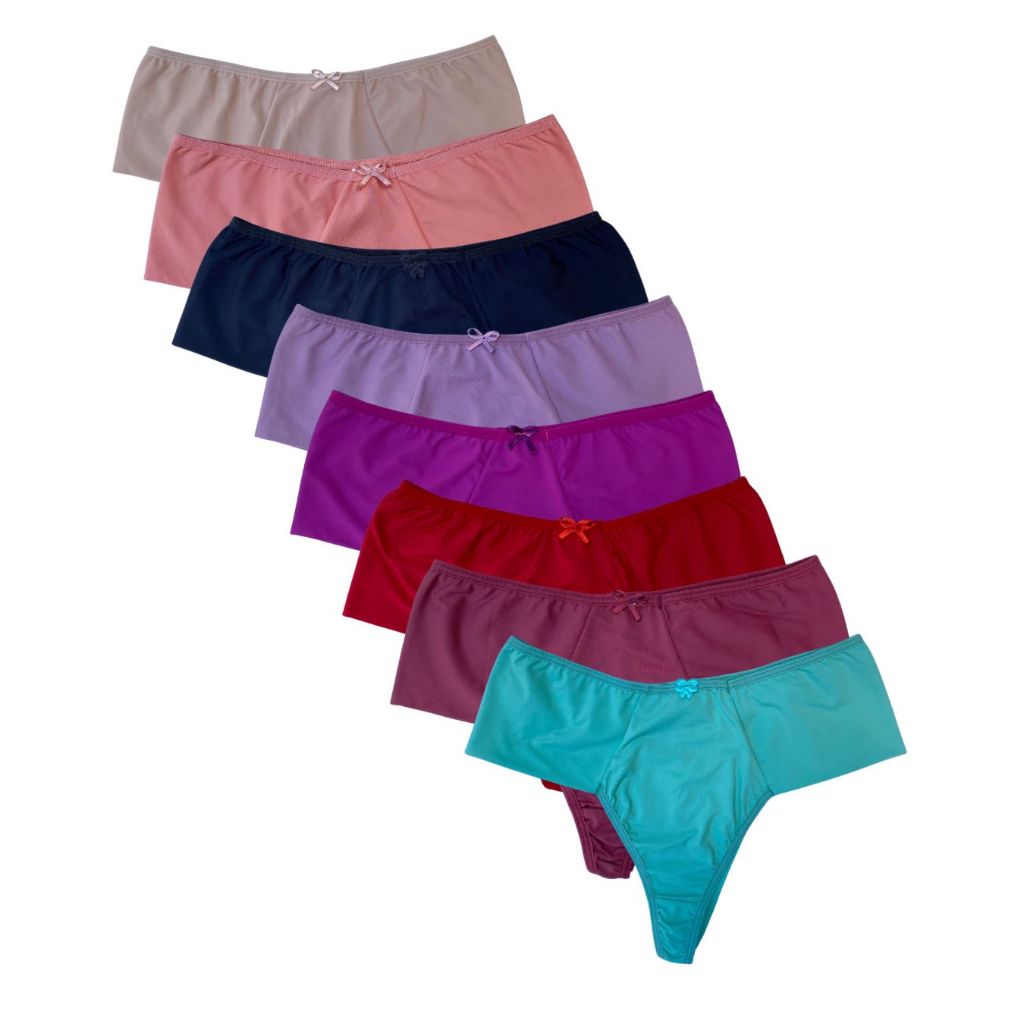 Kit C/2 Calcinhas Pala Alta > Fio Duplo > Na Microfibra | Shopee Brasil