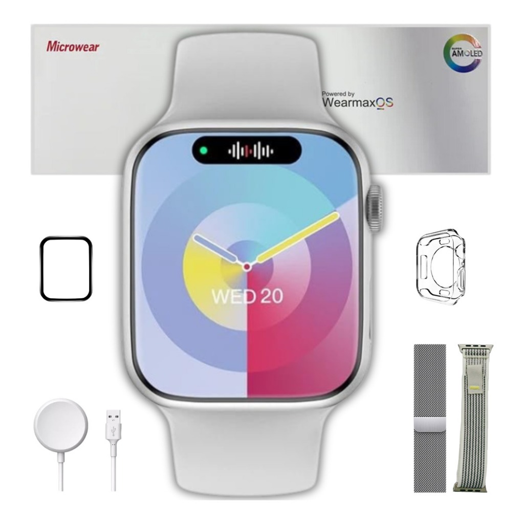 Relógio Smartwatch W99+ Serie 9 Amoled Nfc Chatgpt Original Promocao | Shopee Brasil