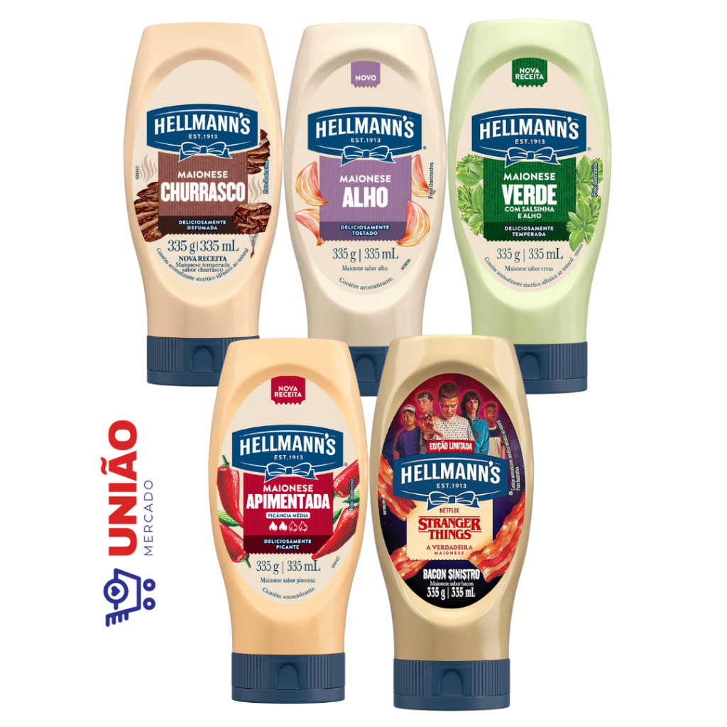 Kit Com 3 Maionese Hellmann´s 335g/ml | Shopee Brasil