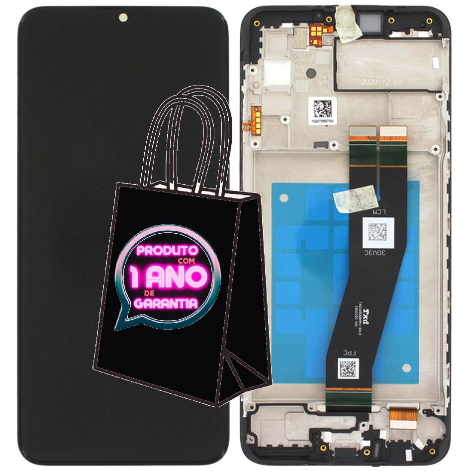 Tela Frontal + Com Aro Compatível Galaxy A03 A035m Display 0rign Nacional + Envio Hoje! | Shopee ...
