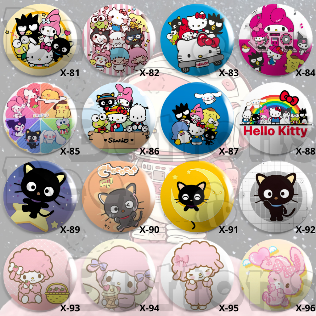Bottons HELLO KITTY SANRIO Parte 2 - Boton / Button / Botum / Broche ...
