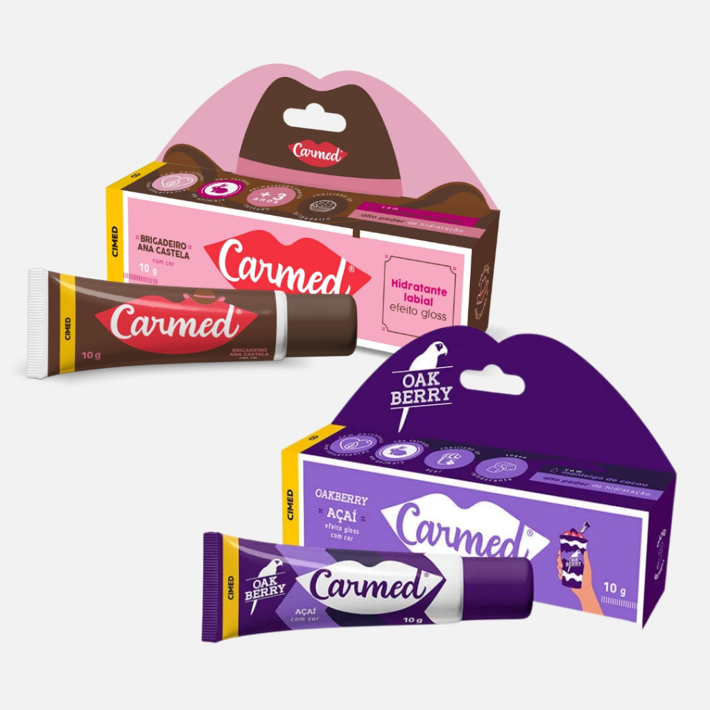 Kit Carmed Açaí Oakberry Lançamento Hidratante Labial Escolha O Seu ...
