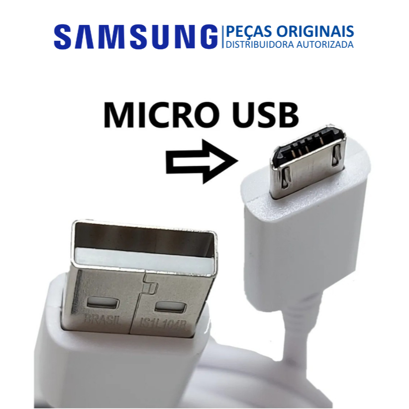Cabo Micro USB SAMSUNG Original GH39-02004C | Shopee Brasil