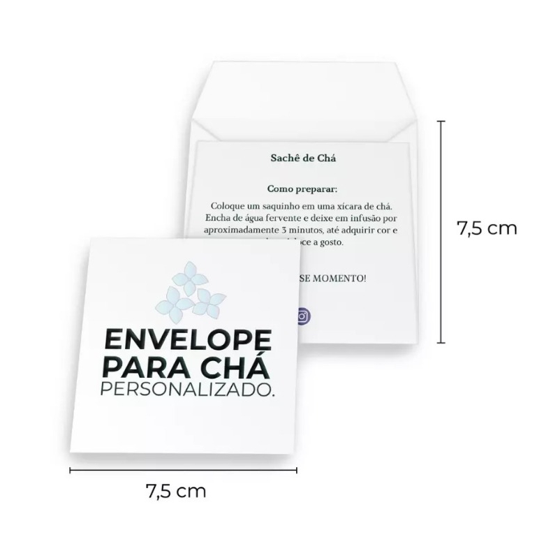 Envelope para Chá Sachê Personalizado Qualquer Tema | SOMENTE PAPELARIA ...
