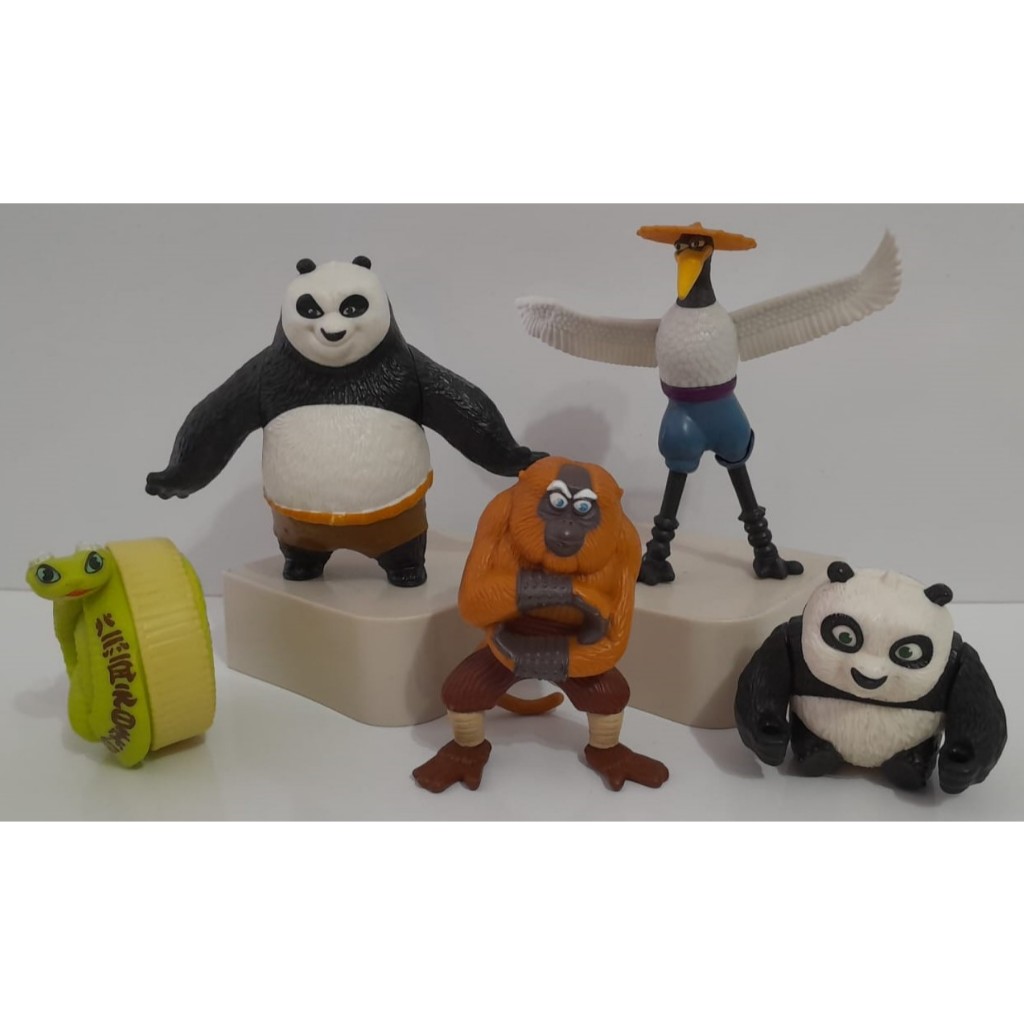 Bonecos dos Personagens da Coleção Kung Fu Panda 2 - McDonald's - 2011 ...