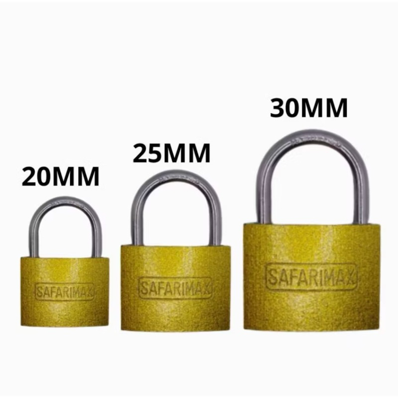 Kit 3 Cadeados Reforçado 20mm/25mm/30mm | Shopee Brasil