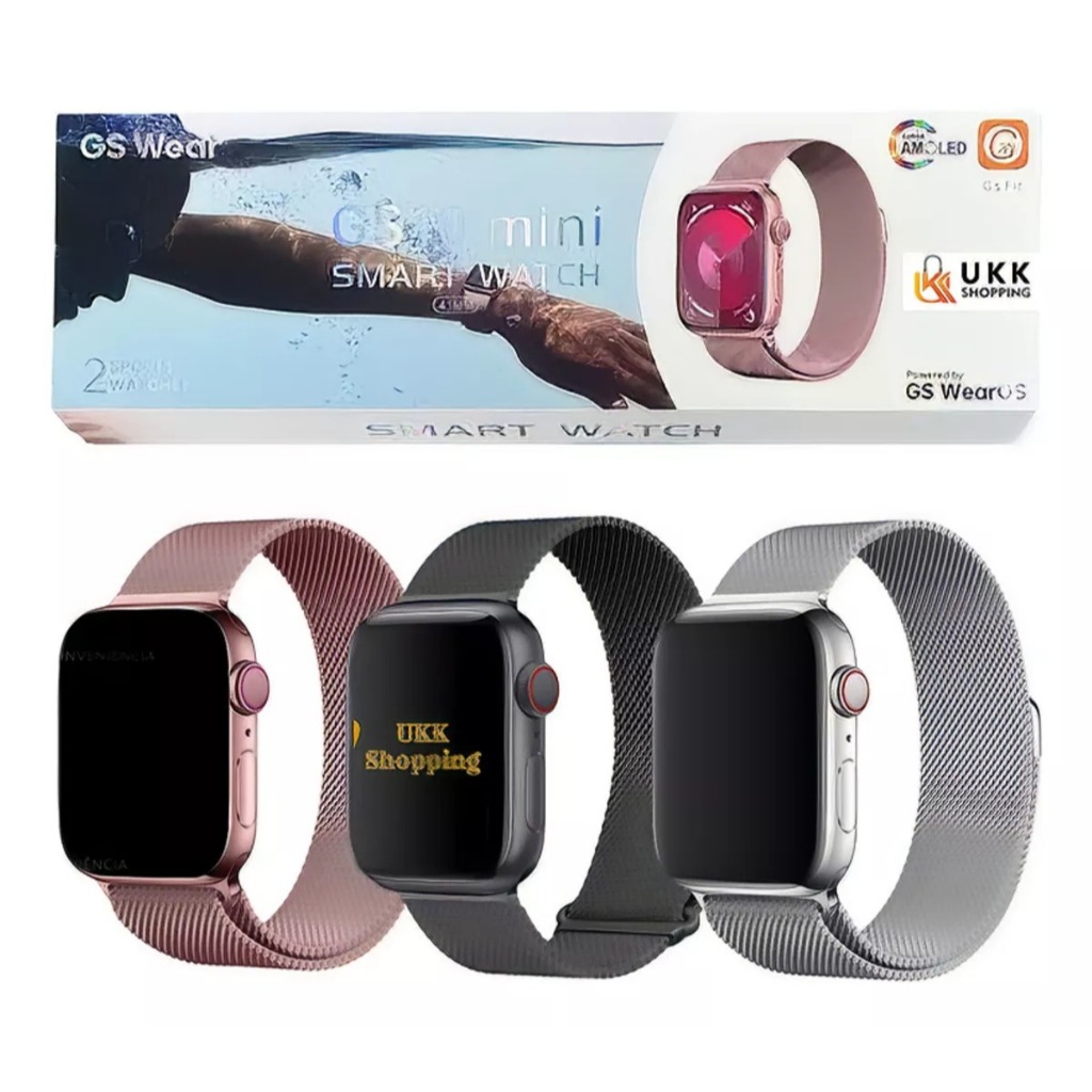 Smartwatch Gs10 Mini 41mm Tela Amoled+ Pulseira Aço | Shopee Brasil