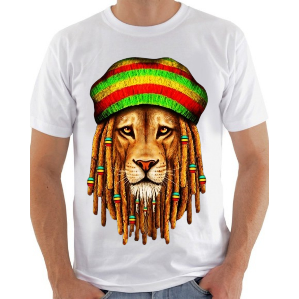 camiseta de reggae camisa Bob Marley camiseta leão do reggae blusa de ...