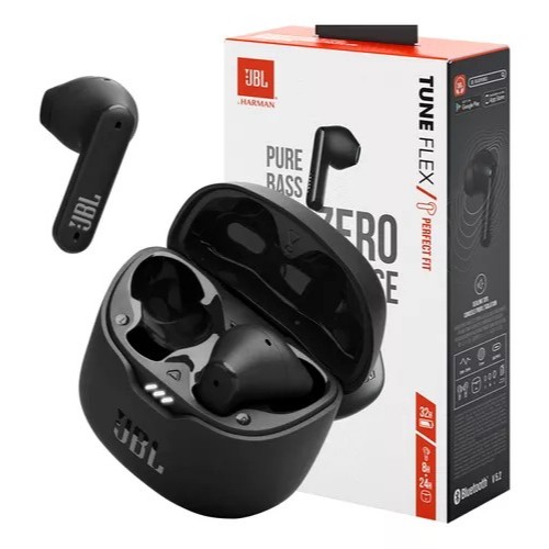 Fone De Ouvido Jbl Tune Flex Bluetooth Sem Fio Preto Jbl | Shopee Brasil