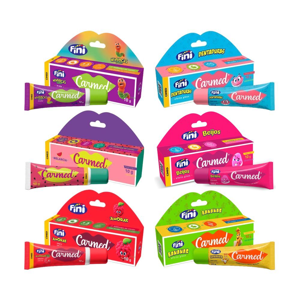Kit Carmed Hidratante Labial – Escolha Seus Sabores Favoritos! | Shopee ...